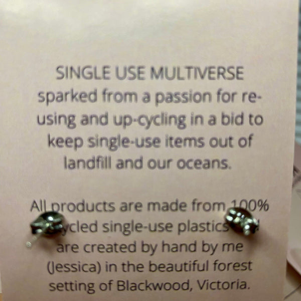 Earrings - S.U.M - Single Use Plastic - Transmutation